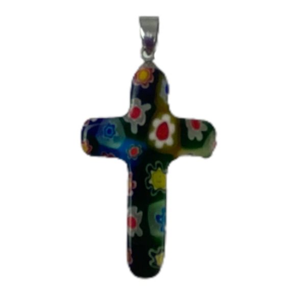 Jewelry | Vintage Murano Art Glass Color Splash Elegant Floral Hippy ...